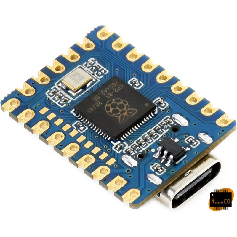 RP2040-Zero Mini Board, Pico-Like MCU Board Based on Raspberry Pi MCU RP2040 راس بيري