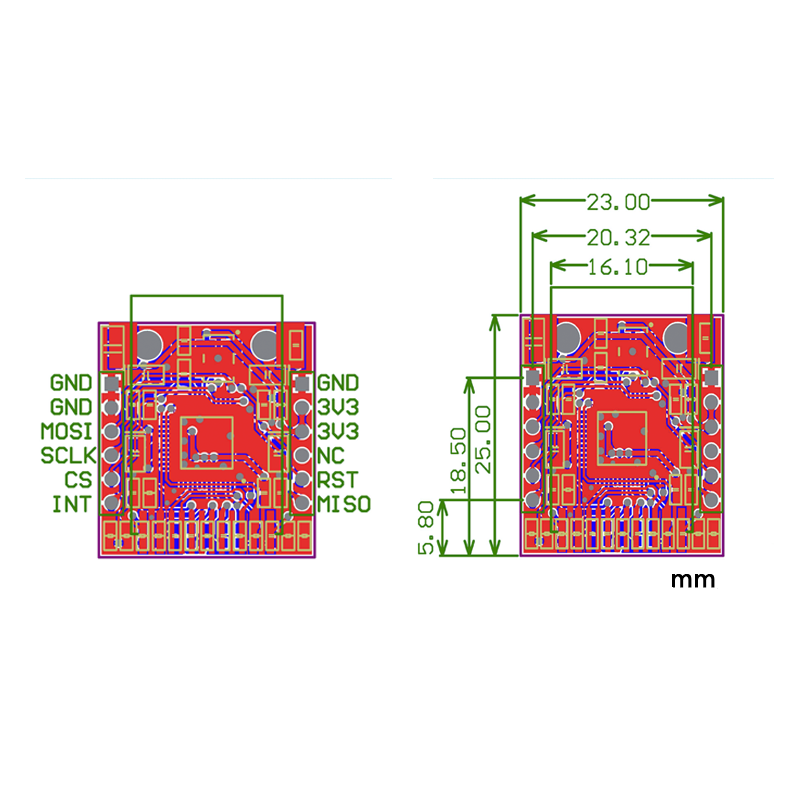 W5500 SPI to LAN Ethernet Network Module TCP IP Interface 3.3V 5V for ...