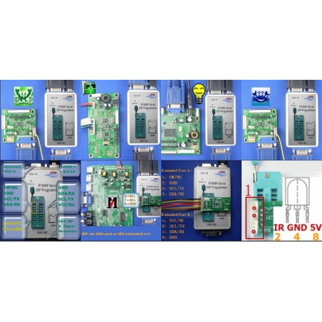 RT809F SERIAL ISP PROGRAMMER WITH VGA/HDMI